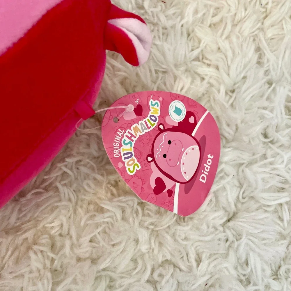 Squishmallows | Toys | Squishmallows Didot The Hippo 8 Inch Pink Heart ...